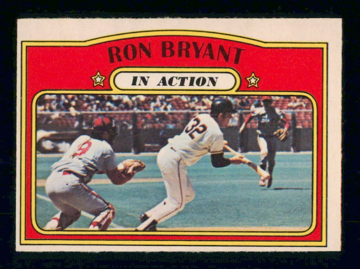 1972 OPC O-PEE-CHEE BASEBALL # 186 RON BRYANT IN ACTION 15891 | eBay