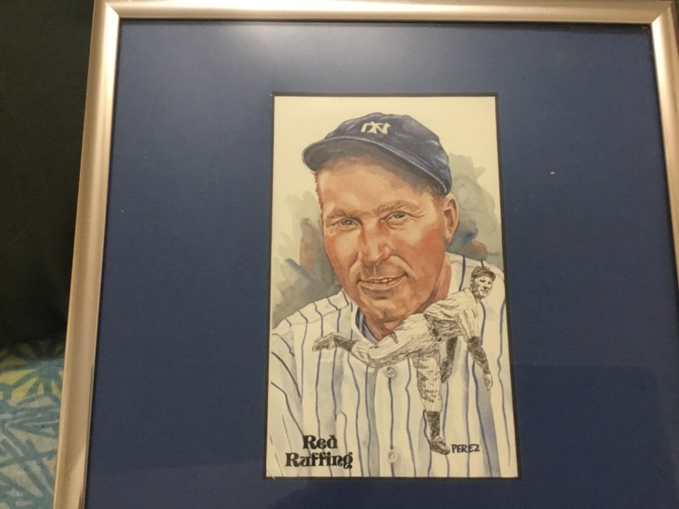 RED RUFFING SIGNED CUT w/PEREZ-STEELE POSTCARD/YAANKEES,REDSOX,6xWS ...