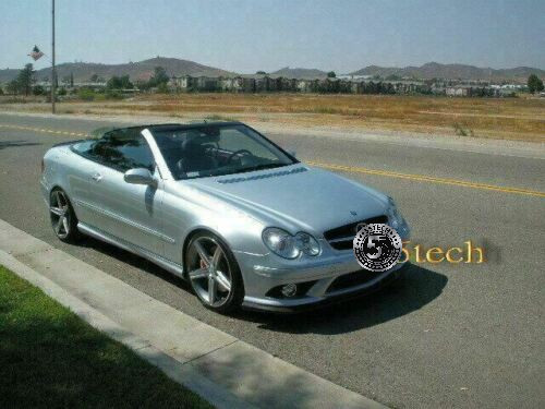 W209 CLK CLK500 CLK320 GRILL Grille 2003 2009 1 fin AMG Black CHROME | eBay