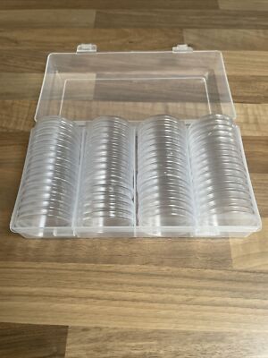 Coin Capsules For 1oz Silver Britannia Coins x60 In Box . 40mm Rimless ...