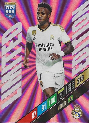 2024 FIFA 365 Adrenalyn XL Limited Edition Card - Vini Jr - Real Madrid ...