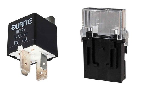 Heavy duty 12 volt 70 amp relay Durite 0-727-70 with fuse holder | eBay UK