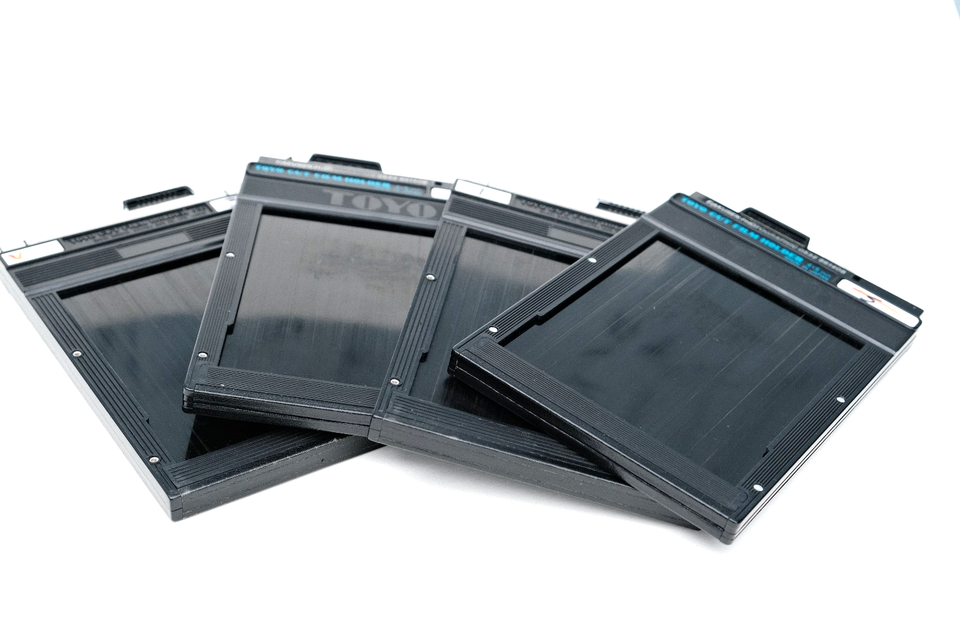 Harman Titan 4x5 Pinhole camera. TOYO film holders. MOD 54 Tank ...