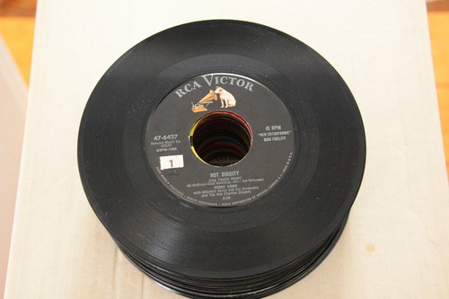 PERRY COMO - HOT DIGGITY / JUKE BOX BABY 45 RPM 7" SINGLE VG- RCA ...