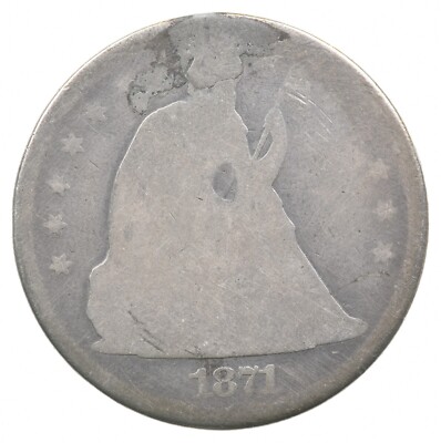 1871 Seated Liberty Silver Dollar *8937 | eBay