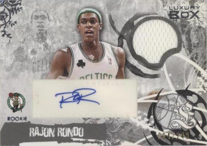 2006-07 Topps Luxury Box - Rookie Autograph Relic Rajon Rondo #RAR-RR ...