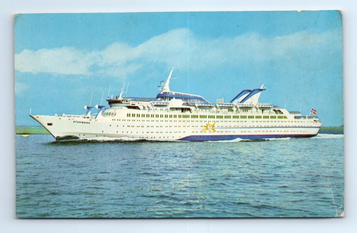 MS STARWARD Norwegian Caribbean Lines Chrome Advertising Postcard c ...
