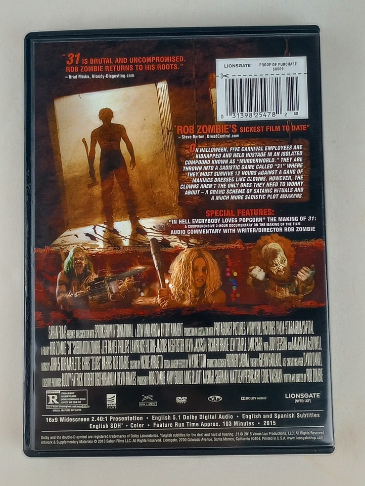Horror DVDs Thriller Slasher Cult Scary Gory Movies **You Pick** **Read ...