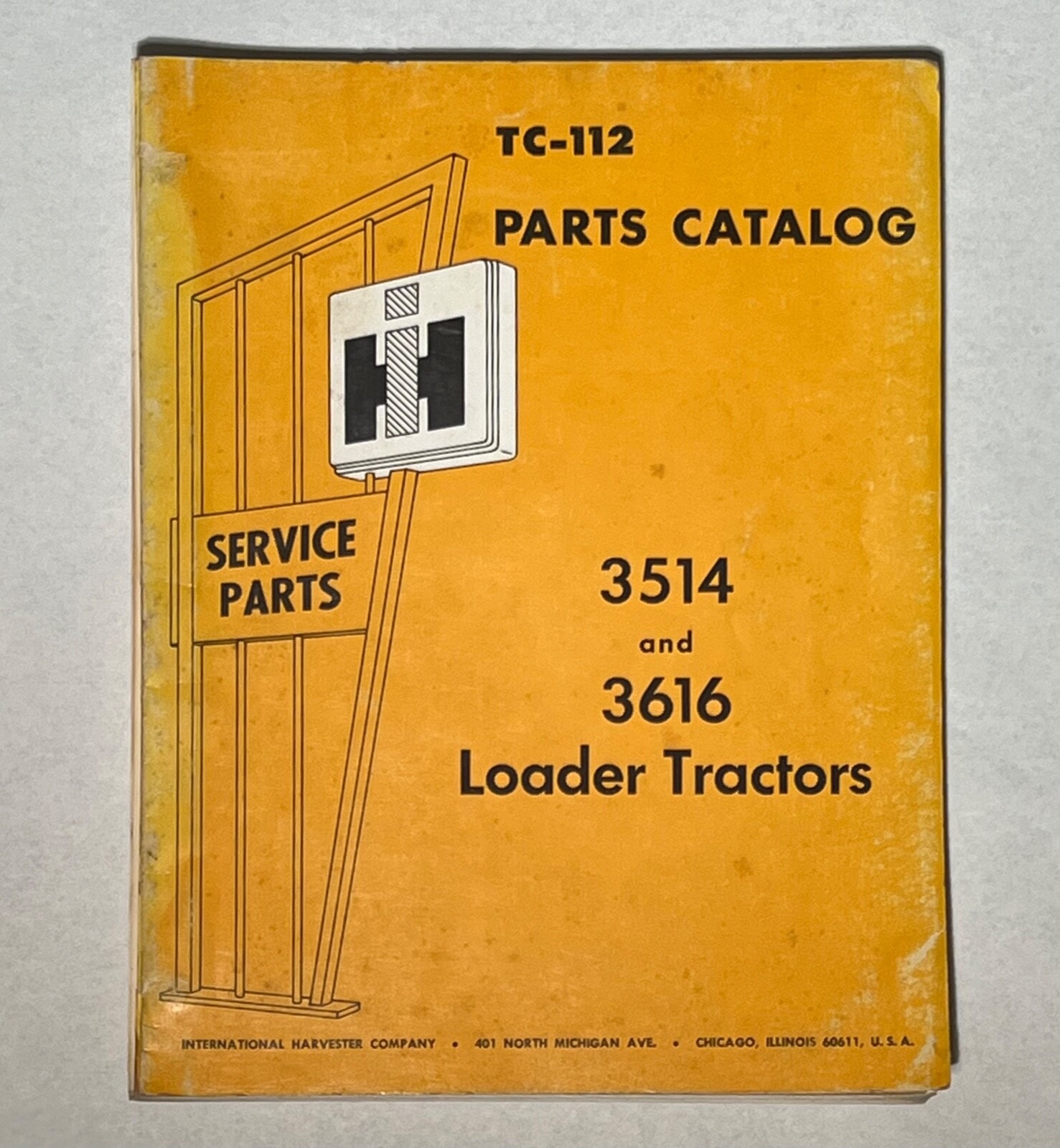 IH INTERNATIONAL 3514 3616 Loader Tractor Parts Manual TC-112 USED | eBay