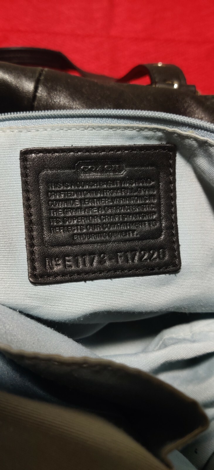 COACH SOHO 2 WAY BLACK LEATHER LARGE SHOPPER TOTE F17220 | eBay