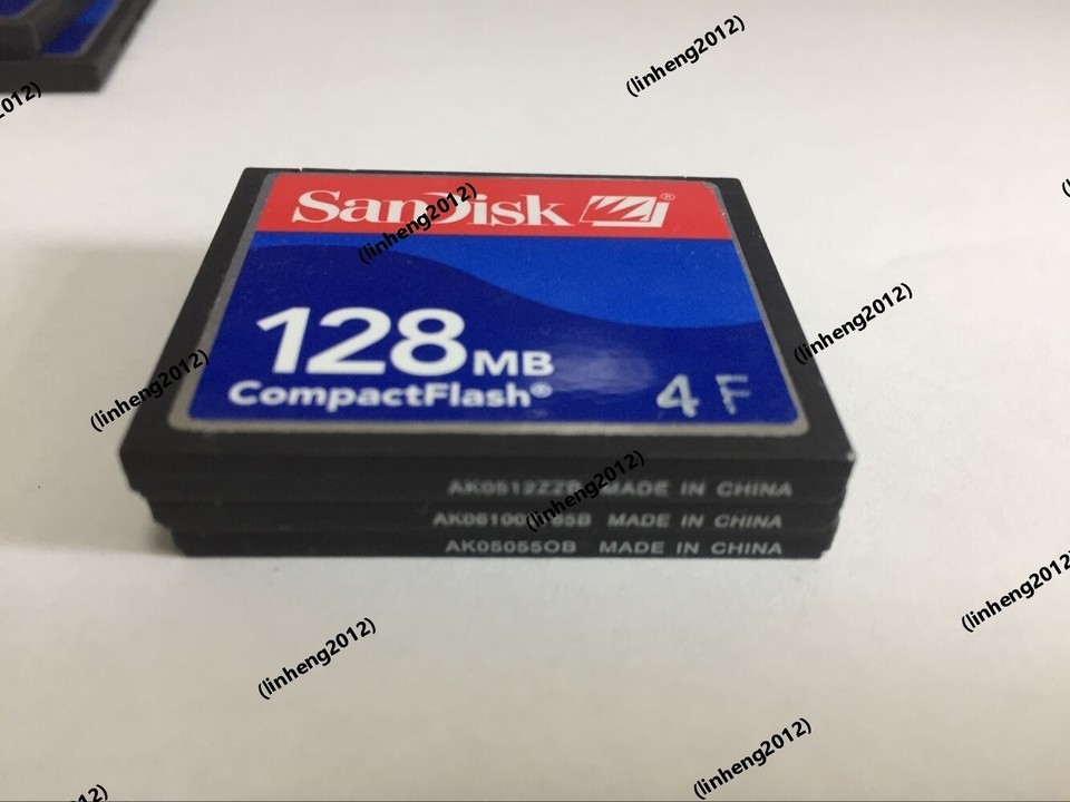 5PCS 128MB Sandisk Compact Flash Card 128MB CF Memory card SDCFJ/SDCFB ...