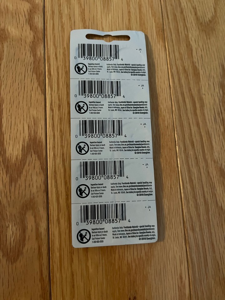 ENERGIZER ECR2016 (CR2016) 3V LITHIUM Battery - 5 Pack | eBay
