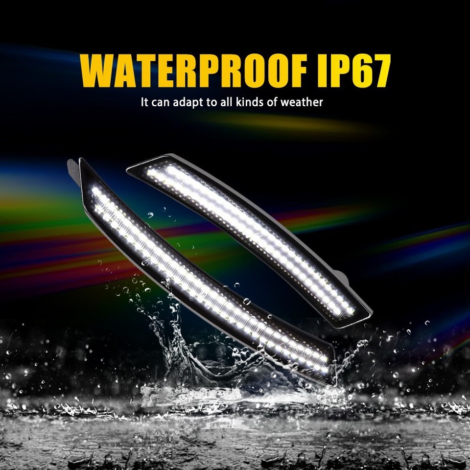 4PC Front Rear LED Side Marker Lights Smoked For Mini Cooper R55 R56 ...