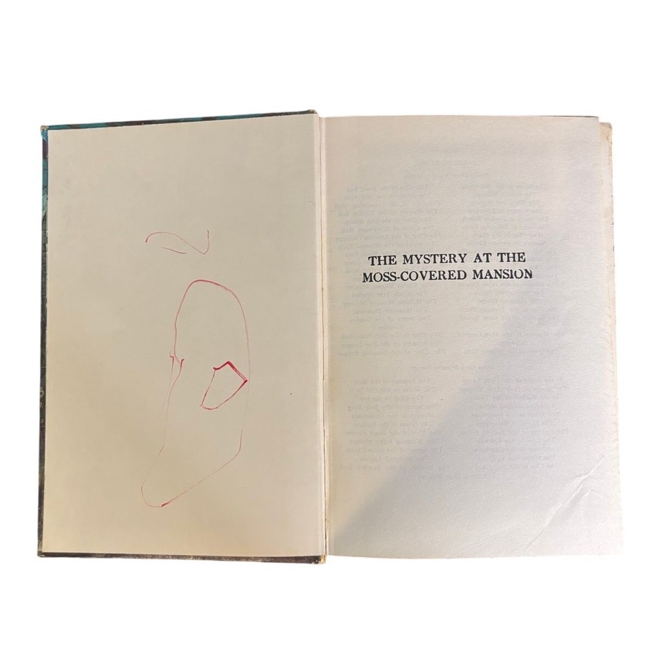 VTG 1941 Nancy Drew #18 Mystery at the Moss-Covered Mansion Book | eBay UK