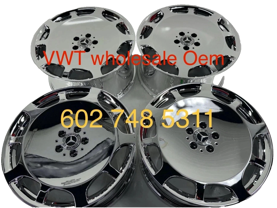 20" Mercedes Benz Maybach Chrome PVD SET W222 X222 S600 S680 Maybach ...