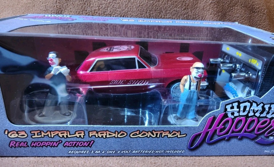Lindberg Homie Hoppers 1/25 ’63 Chevy Impala RC Lowrider Car “Clowns ...