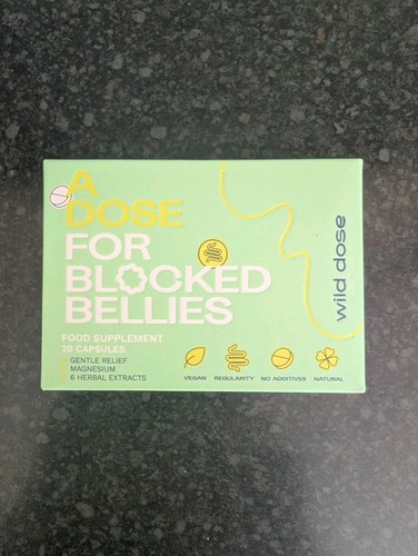 Wild Dose, A Dose For Blocked Bellies 20 Capsules, Food Supplement ...