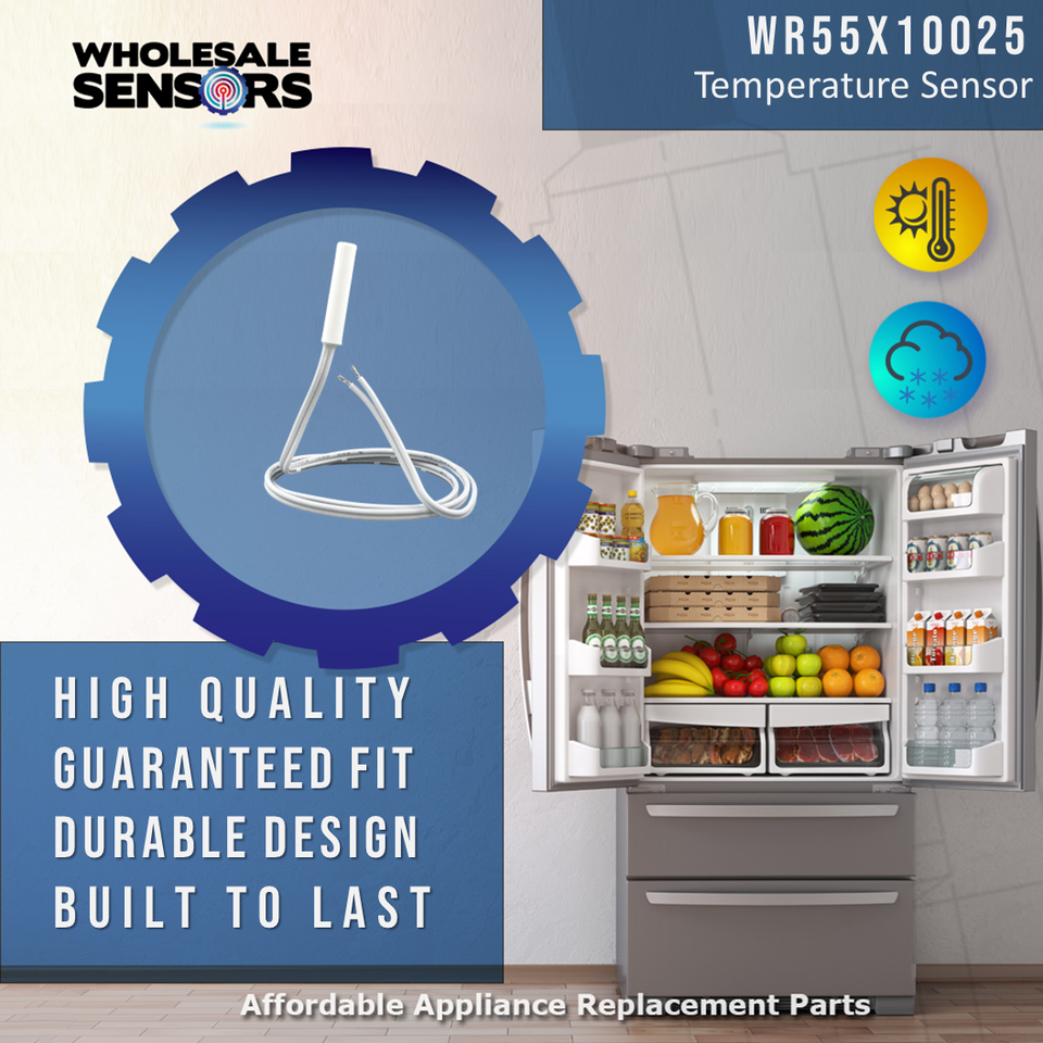 GE WR55X10025 Replacement Refrigerator Temperature Sensor 12 Month ...