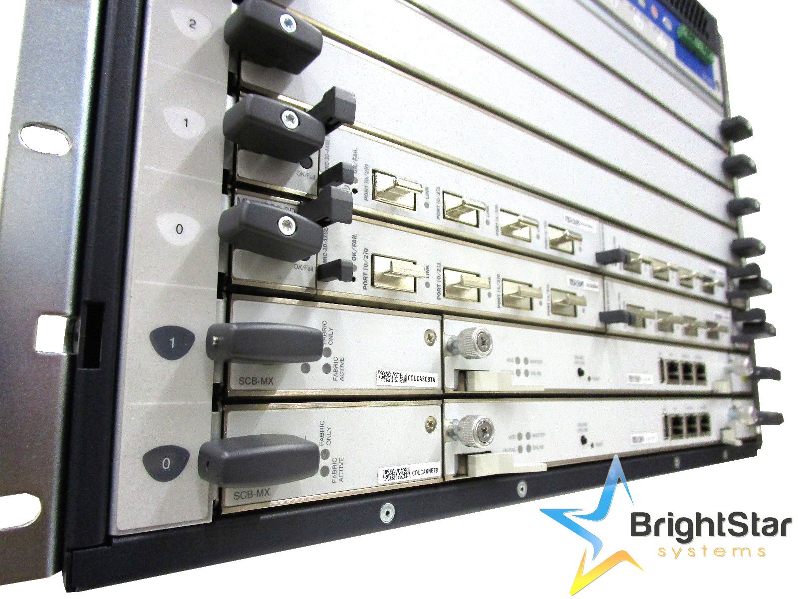 Juniper MX480 Router 2x RE-S-2000-4096, 2x MX-MPC-3D, 4x MIC-3D-4XGE ...