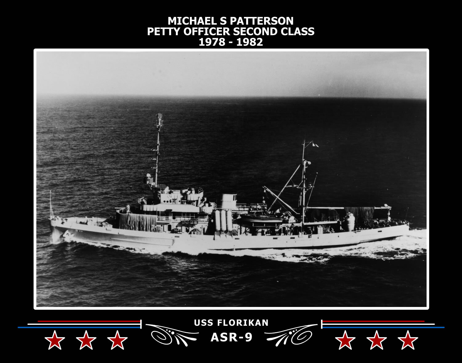 Navy Emporium USS Florikan ASR-9 Canvas Photo Print 72ASR9 | eBay