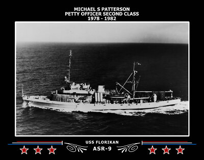 Navy Emporium USS Florikan ASR-9 Canvas Photo Print 72ASR9 | eBay