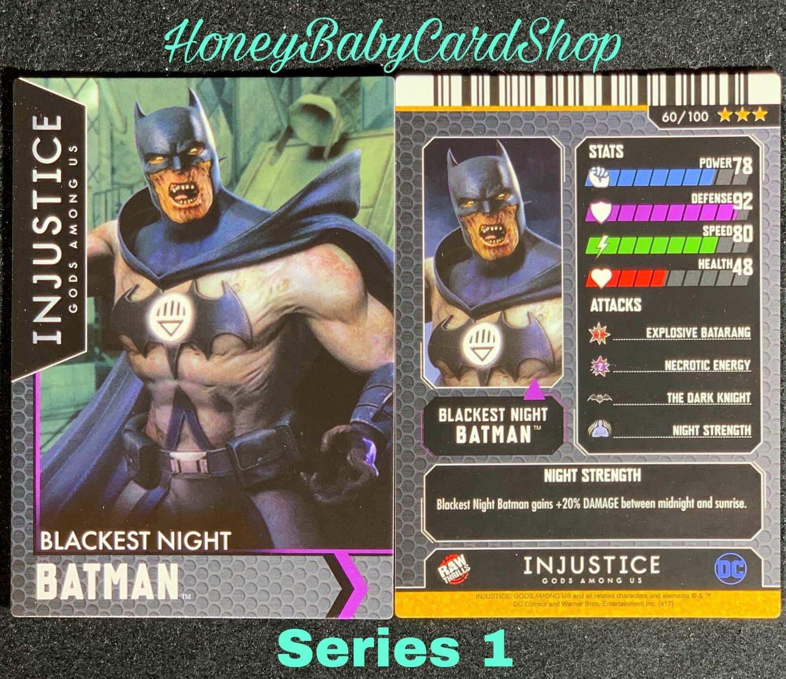 Blackest Night Batman Injustice Card