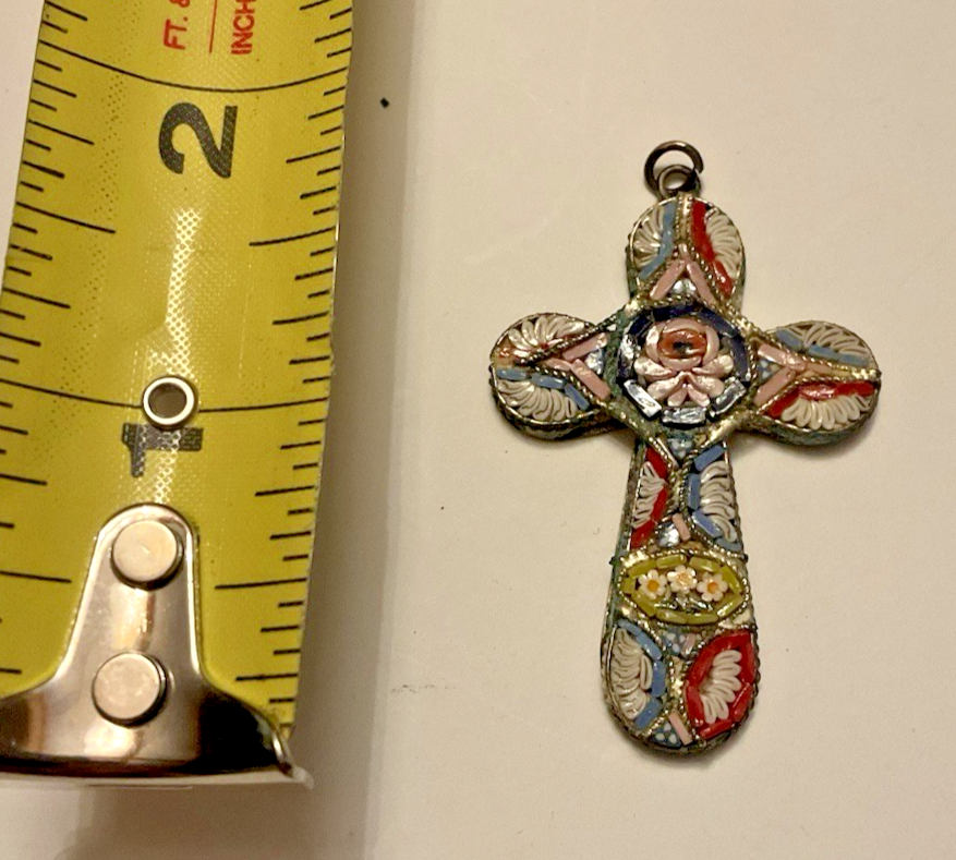 Cloisonné Cross Crucifix Hanging Cross Necklace. No Chain. | eBay