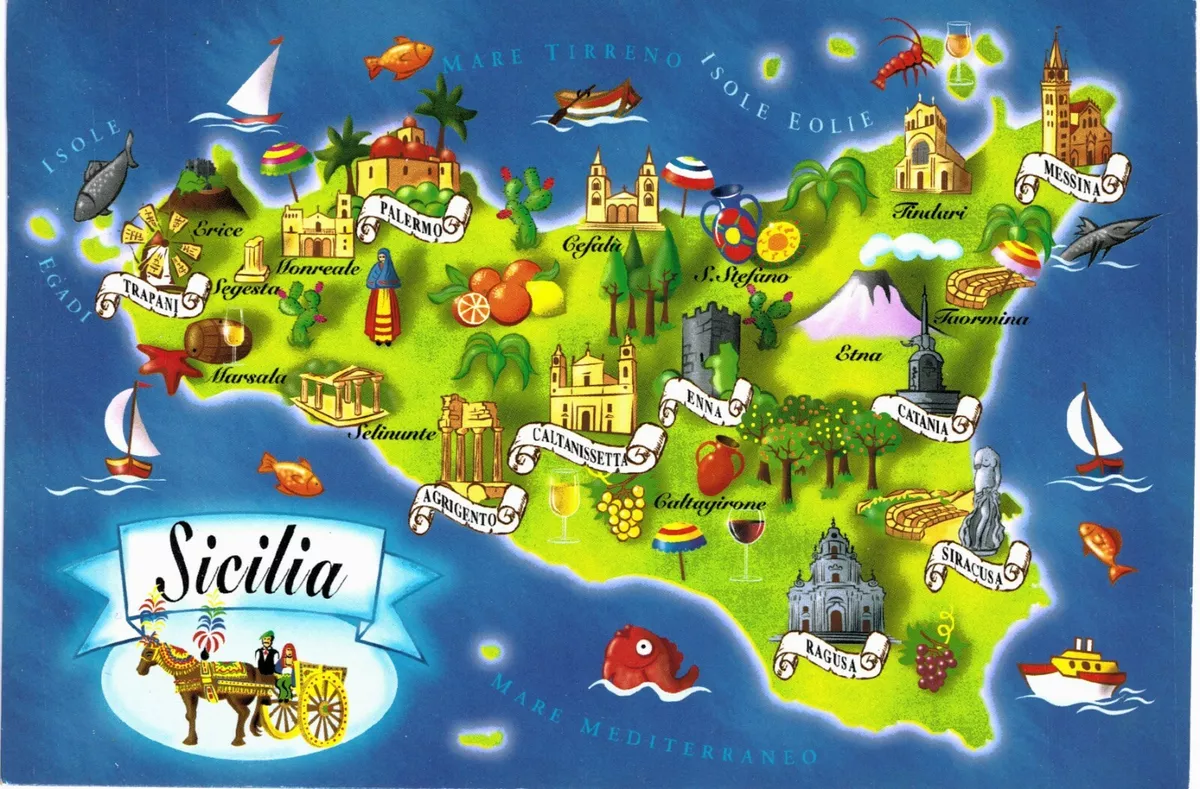 Mappa Turistica Della Sicilia Tourist Map Of Sicily Carte, 42% OFF Mappa Turistica Della Sicilia Tourist Map Of Sicily Carte, 42% OFF