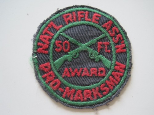 Vintage NRA Pro Marksman 50 Ft Patch Award | eBay