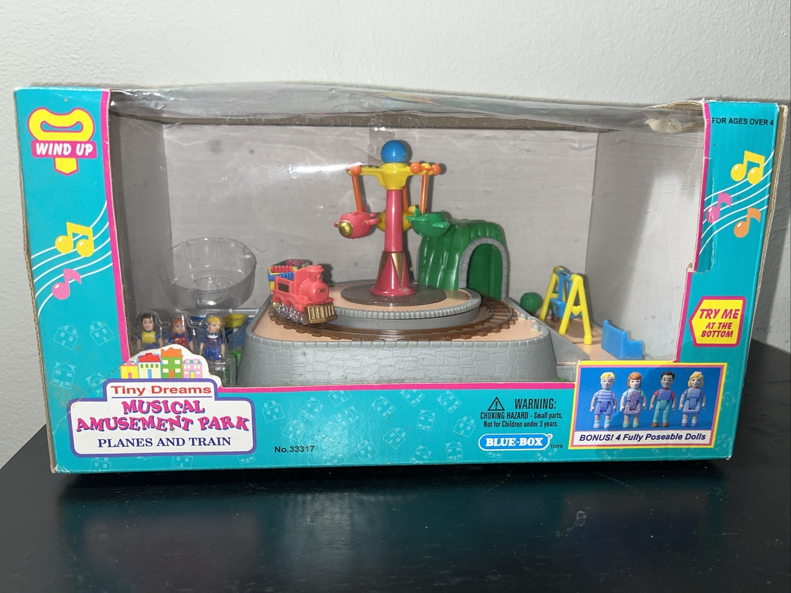 Tiny Dreams Blue Box Toys Musical Amusemant Park Set Planes And Trains ...
