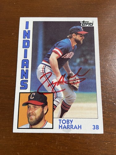 TOBY HARRAH 1984 TOPPS AUTOGRAPHED SIGNED AUTO BASEBALL CARD | eBay
