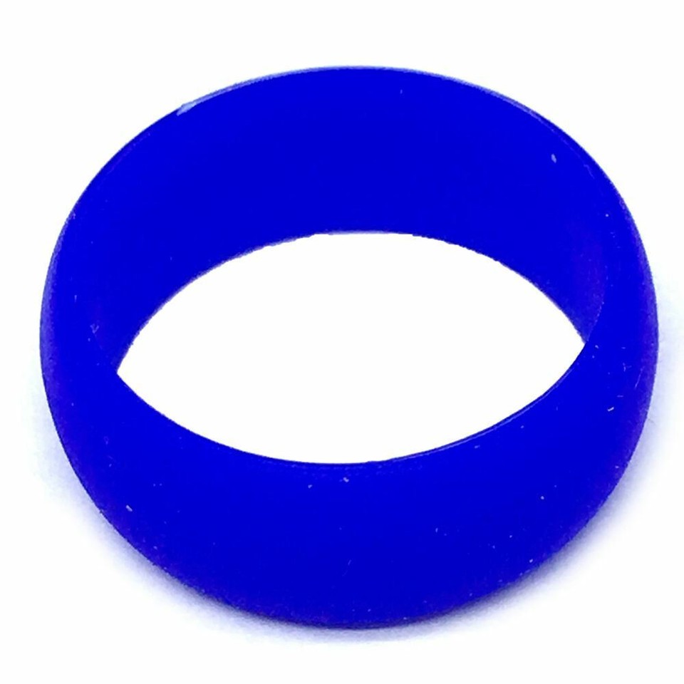 SAR - SAFE ACTIVE RINGS 8 mm Blue Silicon Rubber Wedding Band Ring | eBay