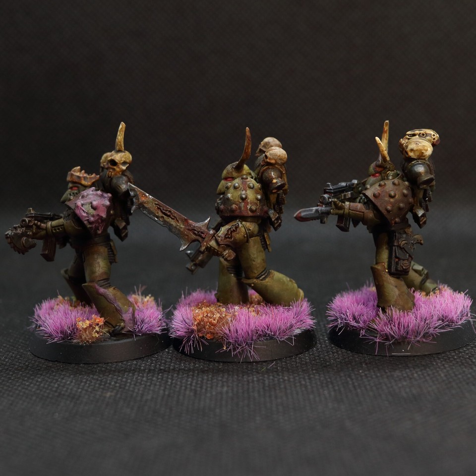 Chaos Kill team Warhammer 40k (nurgle) (Horus heresy) Field of rot | eBay