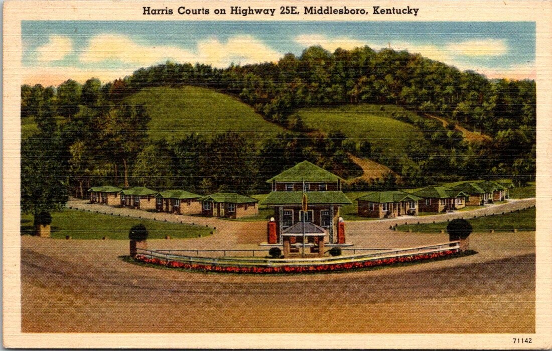 Middlesboro KY- Kentucky, Harris Courts On Highway 25E, Antique Vintage ...