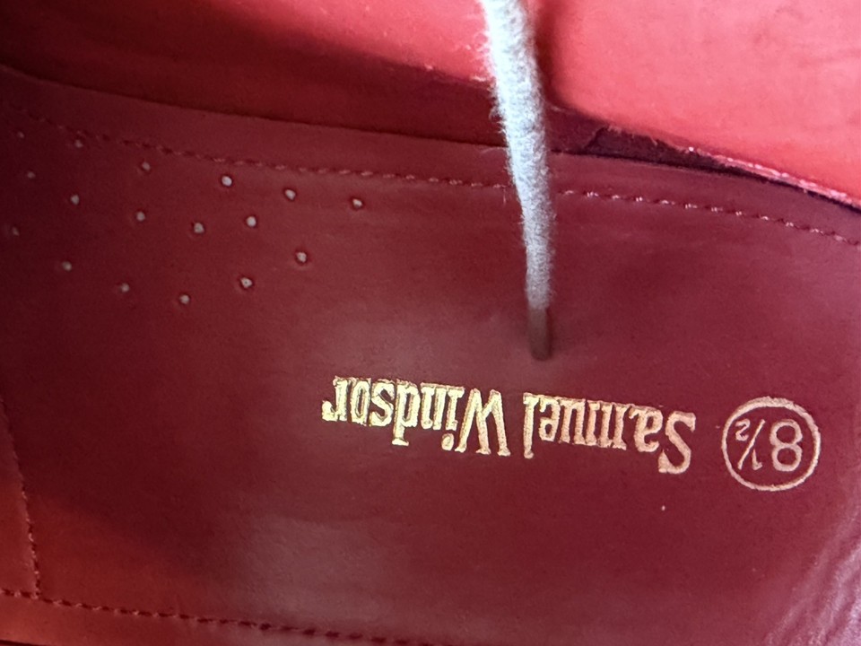 Samuel Windsor Red Claret Suede Chukka Desert Boots Size UK 8.5 | eBay UK