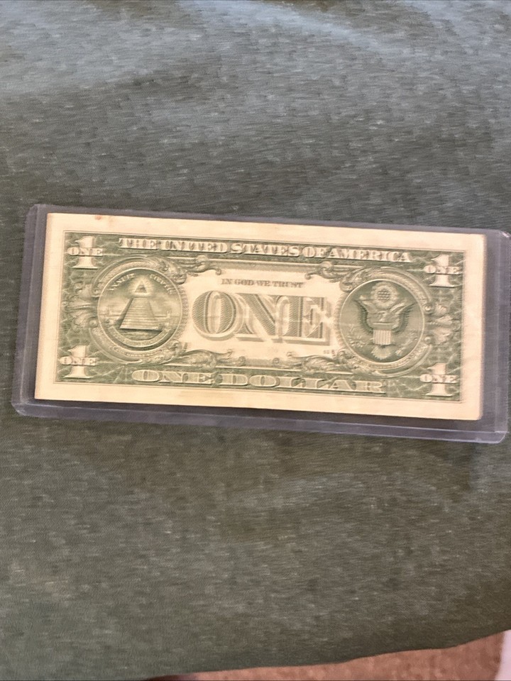 TRUE TRINARY $1 Dollar Note # 12220101 FANCY SERIAL NUMBER Scarce Bill ...