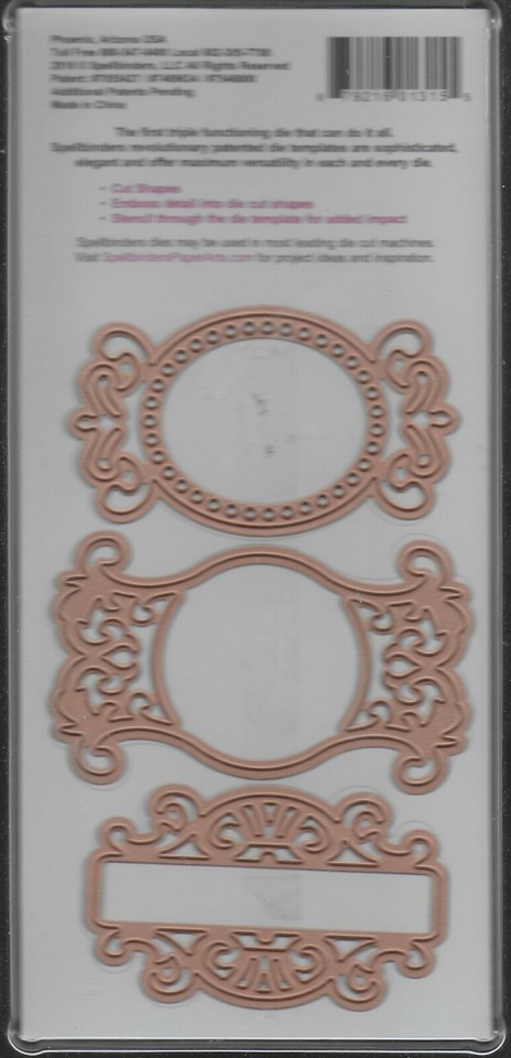 SPELLBINDERS Shapeabilities Dies FANCY TAGS THREE | eBay