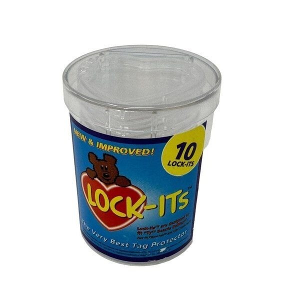 TY Tag Protectors Lock-Its Beanie Baby Clear Storage Holders 10 Count ...