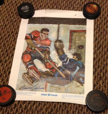 RARE 1962 MAURICE ROCKET RICHARD'S PERSONAL AUTOGRAPHED PRUDENTIAL ...