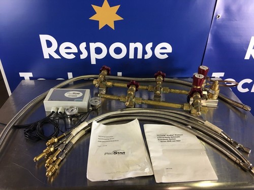 PraxAir ProStar Platinum Gas Monitoring Device w/ Manifolds Gages Lines ...