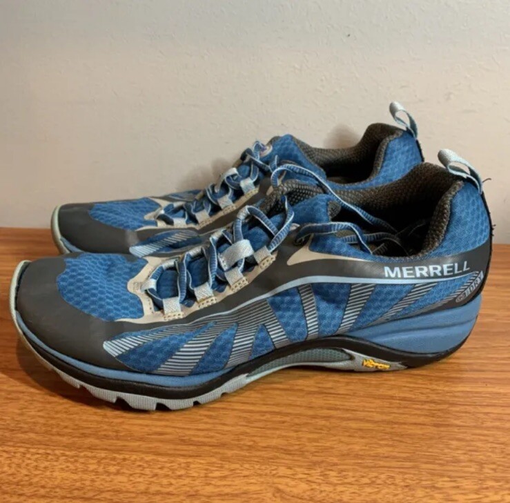 Merrell Forget-Me-Not Vibrant Soles Blue Hiking Trail… - Gem