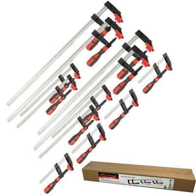 Neilsen 12pc F Clamps Wood Working Heavy Duty Cast Iron Metal Bar Clamp ...