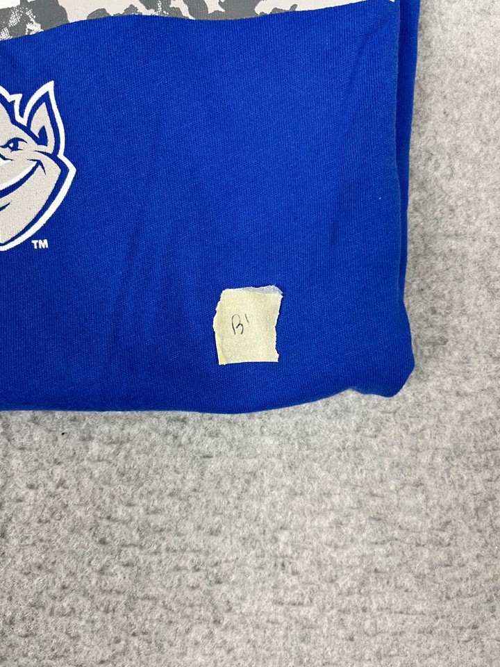 St Louis University Shirt Womens L Blue SLU Billikens Camo Logo Nike ...