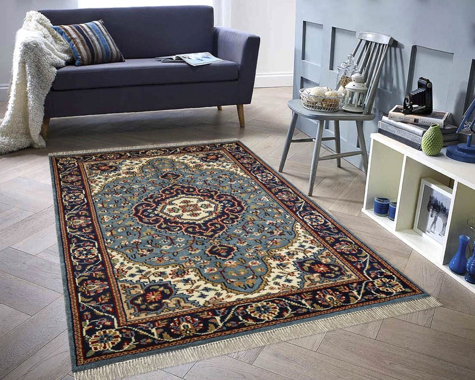 Multicolor Oriental Area Rug Wool Hand Knotted Carpet Parisian Living ...
