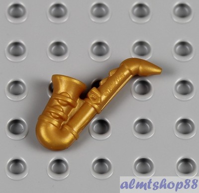 LEGO - Saxophone Pearl Gold - Minifigure Accessory Jazz Pop Star Player ...