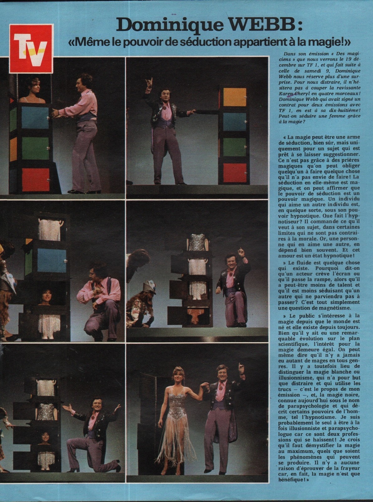Coupure de presse Clipping 1978 Dominique Webb (1 page) | eBay