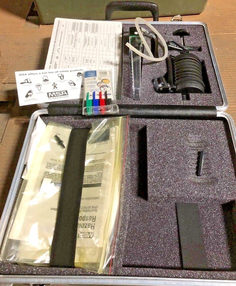 (NOS) MSA HAZMAT 807472 TUBE DETECTOR KIT QUAD PORT SAMPLE KWIK DRAW ...