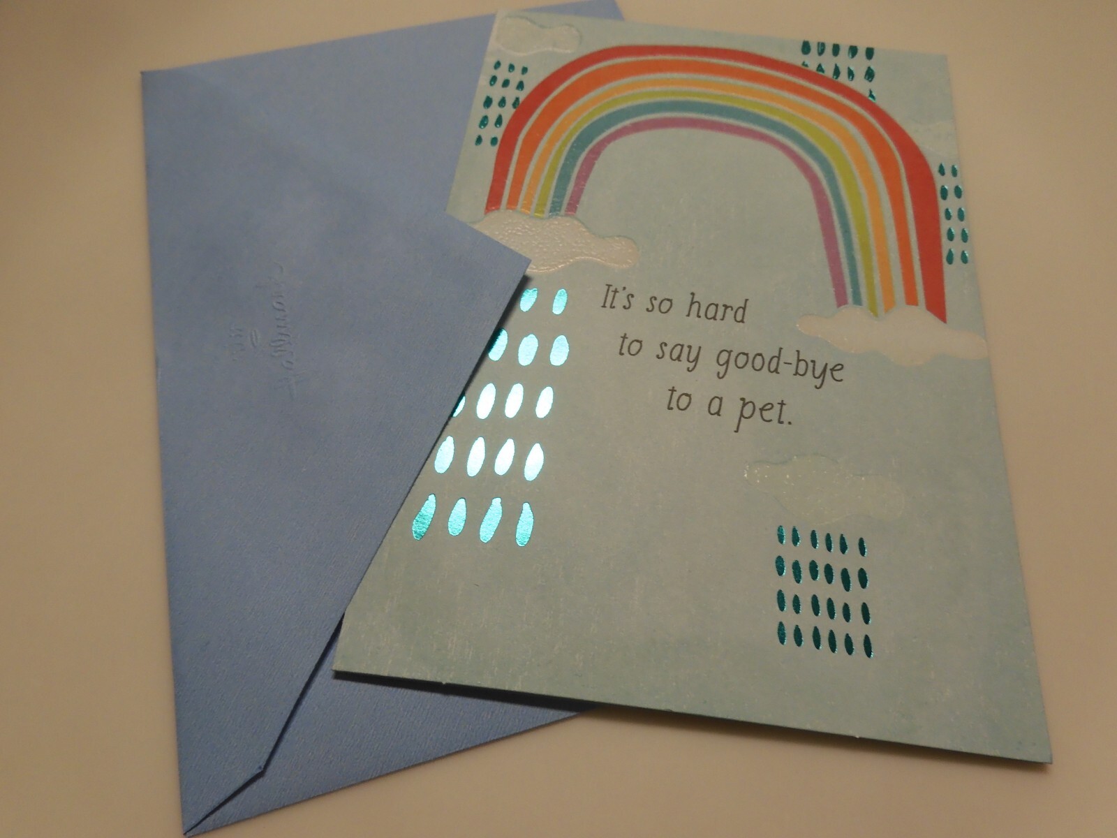 3 Cards Hallmark Heartline PET Sympathy Card Loss of Animal Pet Sweet ...