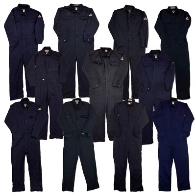 FR Clothes Flame Resistant Work Coveralls Industrial Uniform Bulwark ...