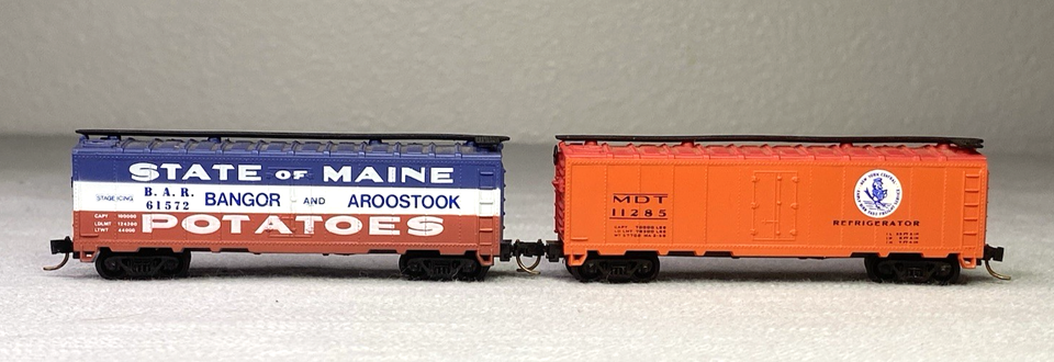 Lot of 2 Model Power N-Scale Freight Cars (MDT 11285 & B.A.R. 61572 ...